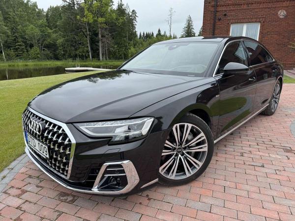 Black Audi A8 2022 in Plunge, with an engine capacity of 3.00 L and mileage of 80 thousand km for 54900 €, photo 1 on AUTOMOTO.COM.LV