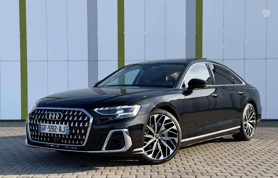 Melns Audi A8 2022 Tauragė, ar dzinēja tilpumu 3.00 L un nobraukumu 174 tūkst. km par 38200 €, foto 1 vietnē AUTOMOTO.COM.LV