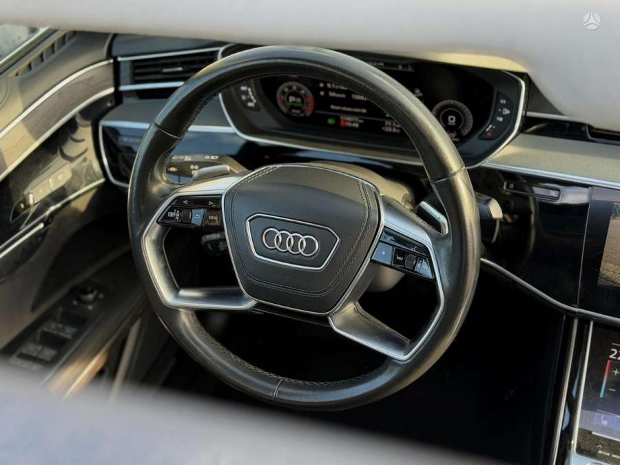 Melns Audi A8 2022 Tauragė, ar dzinēja tilpumu 3.00 L un nobraukumu 174 tūkst. km par 38200 €, foto 34 vietnē AUTOMOTO.COM.LV