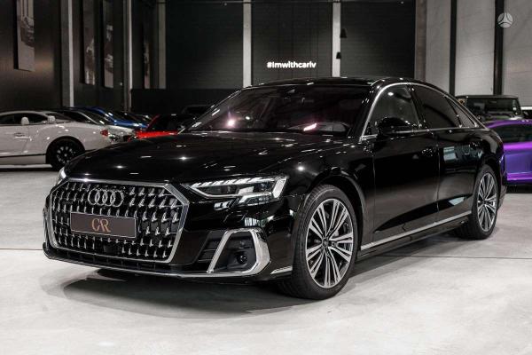 Black Audi A8 2022 in Riga, with an engine capacity of 3.00 L and mileage of 80 thousand km for 51000 €, photo 1 on AUTOMOTO.COM.LV