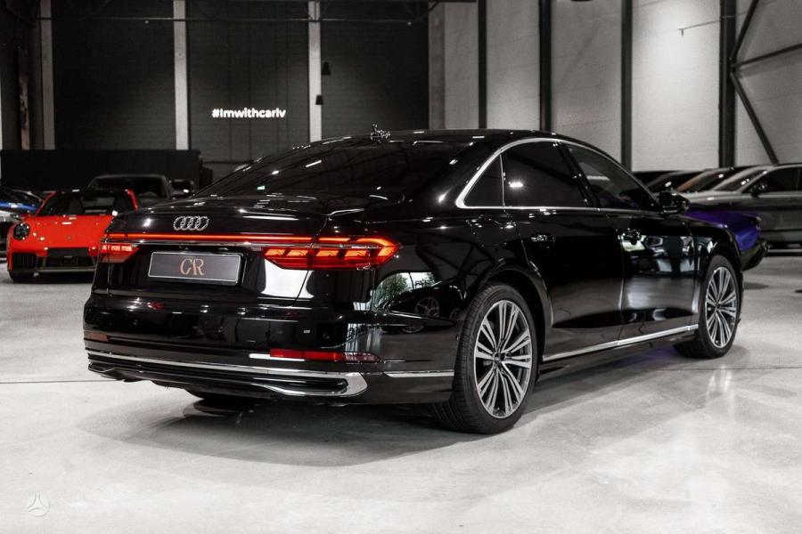 Melns Audi A8 2022 Rīga, ar dzinēja tilpumu 3.00 L un nobraukumu 80 tūkst. km par 51000 €, foto 5 vietnē AUTOMOTO.COM.LV