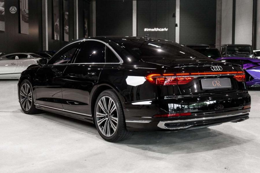 Melns Audi A8 2022 Rīga, ar dzinēja tilpumu 3.00 L un nobraukumu 80 tūkst. km par 51000 €, foto 7 vietnē AUTOMOTO.COM.LV