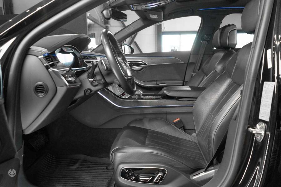 Melns Audi A8 2022 Rīga, ar dzinēja tilpumu 3.00 L un nobraukumu 80 tūkst. km par 51000 €, foto 9 vietnē AUTOMOTO.COM.LV