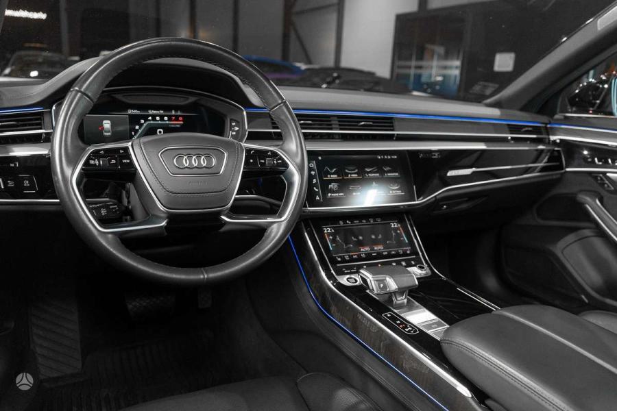 Melns Audi A8 2022 Rīga, ar dzinēja tilpumu 3.00 L un nobraukumu 80 tūkst. km par 51000 €, foto 11 vietnē AUTOMOTO.COM.LV