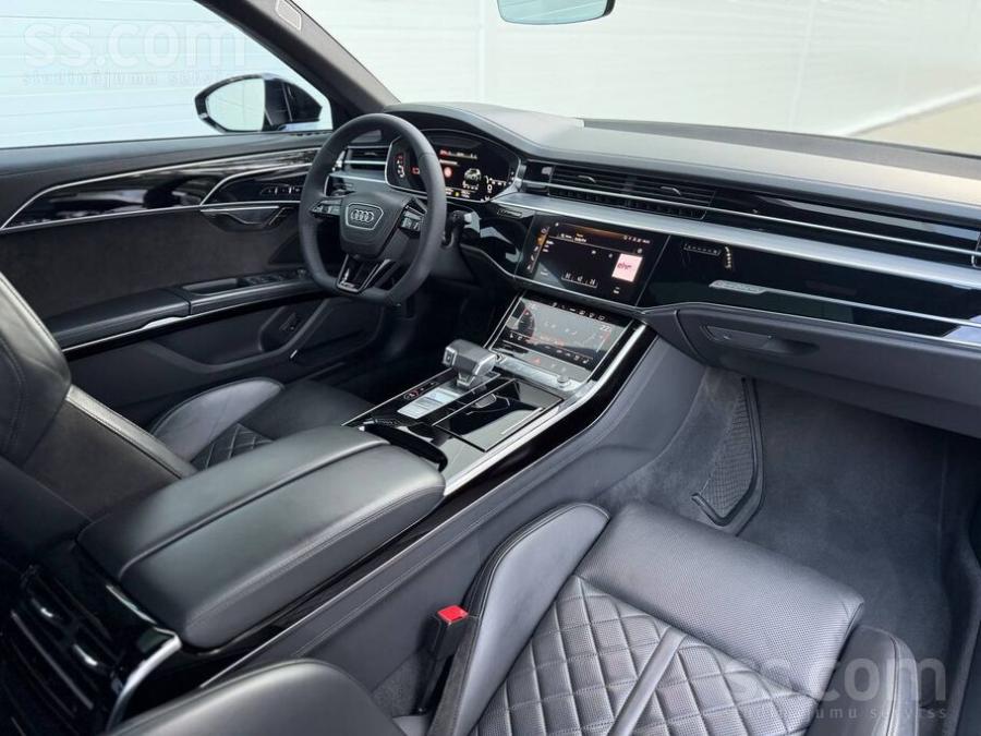 Melns Audi A8 2022 Rīga, ar dzinēja tilpumu 3.00 L un nobraukumu 0 tūkst. km par 59900 €, foto 23 vietnē AUTOMOTO.COM.LV