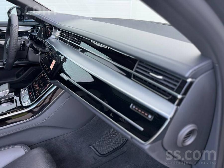 Melns Audi A8 2022 Rīga, ar dzinēja tilpumu 3.00 L un nobraukumu 0 tūkst. km par 59900 €, foto 29 vietnē AUTOMOTO.COM.LV