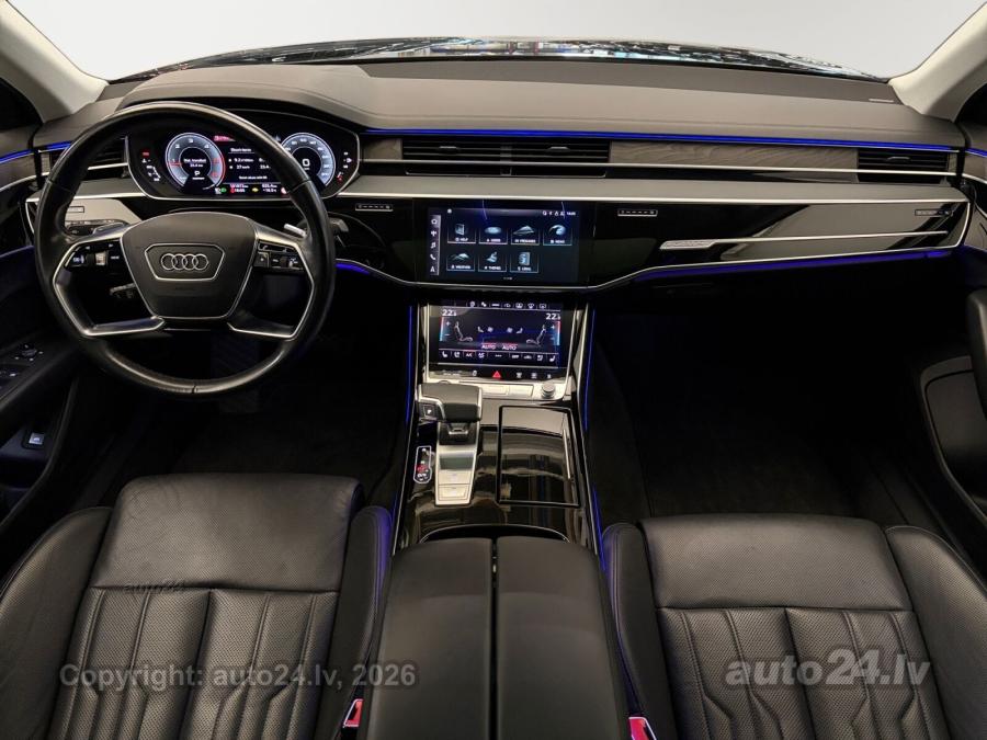 Black Audi A8 2022 in Tallinn, with an engine capacity of 3.00 L and mileage of 101 thousand km for 53900 €, photo 8 on AUTOMOTO.COM.LV