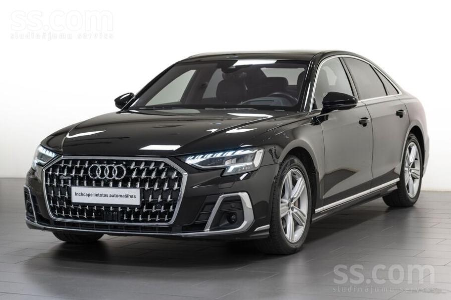 Melns Audi A8 2022 Rīga, ar dzinēja tilpumu 3.00 L un nobraukumu 80 tūkst. km par 46900 €, foto 1 vietnē AUTOMOTO.COM.LV