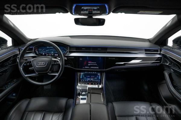 Melns Audi A8 2022 Rīga, ar dzinēja tilpumu 3.00 L un nobraukumu 80 tūkst. km par 46900 €, foto 9 vietnē AUTOMOTO.COM.LV