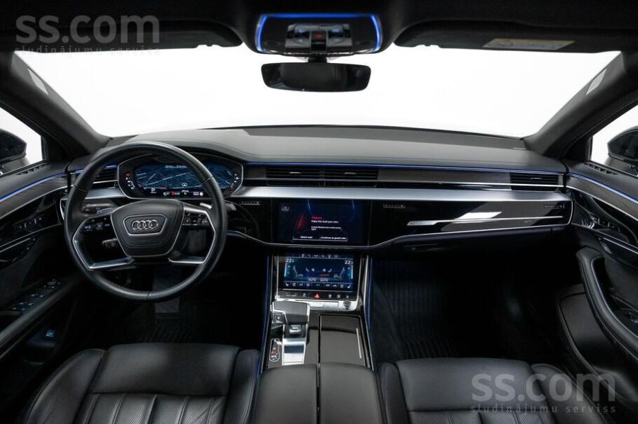 Melns Audi A8 2022 Rīga, ar dzinēja tilpumu 3.00 L un nobraukumu 80 tūkst. km par 46900 €, foto 9 vietnē AUTOMOTO.COM.LV