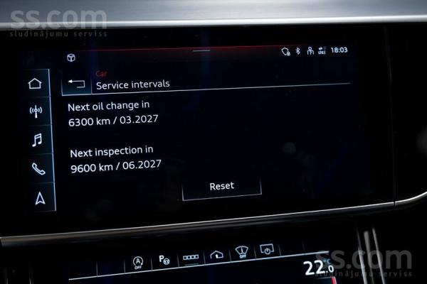 Melns Audi A8 2022 Rīga, ar dzinēja tilpumu 3.00 L un nobraukumu 80 tūkst. km par 46900 €, foto 11 vietnē AUTOMOTO.COM.LV