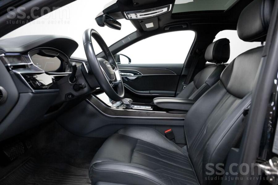Melns Audi A8 2022 Rīga, ar dzinēja tilpumu 3.00 L un nobraukumu 80 tūkst. km par 46900 €, foto 36 vietnē AUTOMOTO.COM.LV