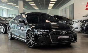 Black Audi A8 2023 in Klaipeda, with an engine capacity of 2.97 L and mileage of 129 thousand km for 69900 €, photo  on AUTOMOTO.COM.LV