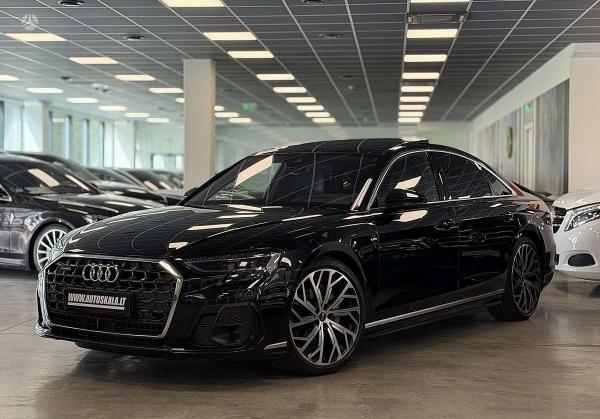 Black Audi A8 2023 in Klaipeda, with an engine capacity of 2.97 L and mileage of 129 thousand km for 69900 €, photo 3 on AUTOMOTO.COM.LV