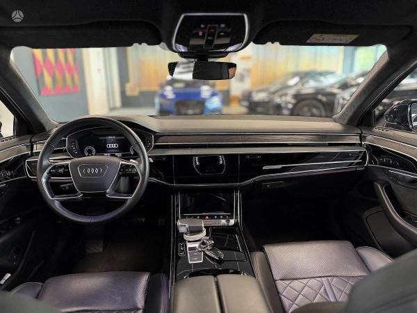 Black Audi A8 2023 in Klaipeda, with an engine capacity of 2.97 L and mileage of 129 thousand km for 69900 €, photo 6 on AUTOMOTO.COM.LV