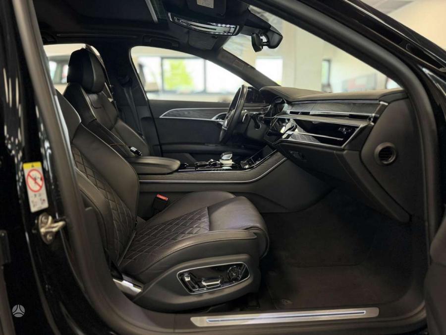 Black Audi A8 2023 in Klaipeda, with an engine capacity of 2.97 L and mileage of 129 thousand km for 69900 €, photo 13 on AUTOMOTO.COM.LV