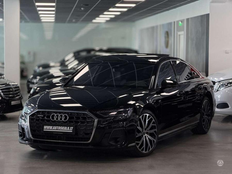 Black Audi A8 2023 in Klaipeda, with an engine capacity of 2.97 L and mileage of 129 thousand km for 69900 €, photo 28 on AUTOMOTO.COM.LV