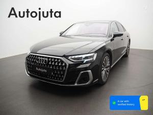 Melns Audi A8 2023 Viļņa, ar dzinēja tilpumu 3.00 L un nobraukumu 50 tūkst. km par 69790 €, foto  vietnē AUTOMOTO.COM.LV