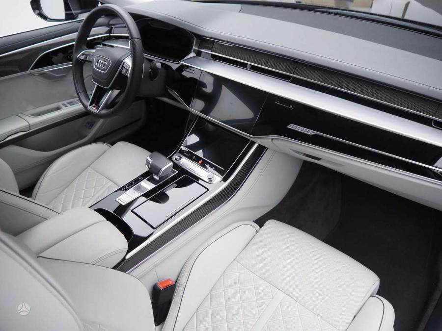 Melns Audi A8 2023 Viļņa, ar dzinēja tilpumu 3.00 L un nobraukumu 50 tūkst. km par 69790 €, foto 15 vietnē AUTOMOTO.COM.LV