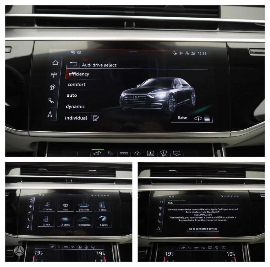 Melns Audi A8 2023 Viļņa, ar dzinēja tilpumu 3.00 L un nobraukumu 50 tūkst. km par 69790 €, foto 27 vietnē AUTOMOTO.COM.LV
