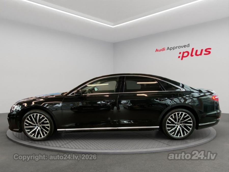 Melns Audi A8 2025 Tallina, ar dzinēja tilpumu 3.00 L un nobraukumu 18 tūkst. km par 75900 €, foto 4 vietnē AUTOMOTO.COM.LV