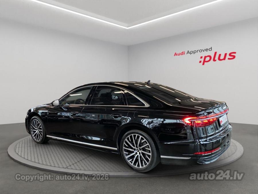 Melns Audi A8 2025 Tallina, ar dzinēja tilpumu 3.00 L un nobraukumu 18 tūkst. km par 75900 €, foto 5 vietnē AUTOMOTO.COM.LV