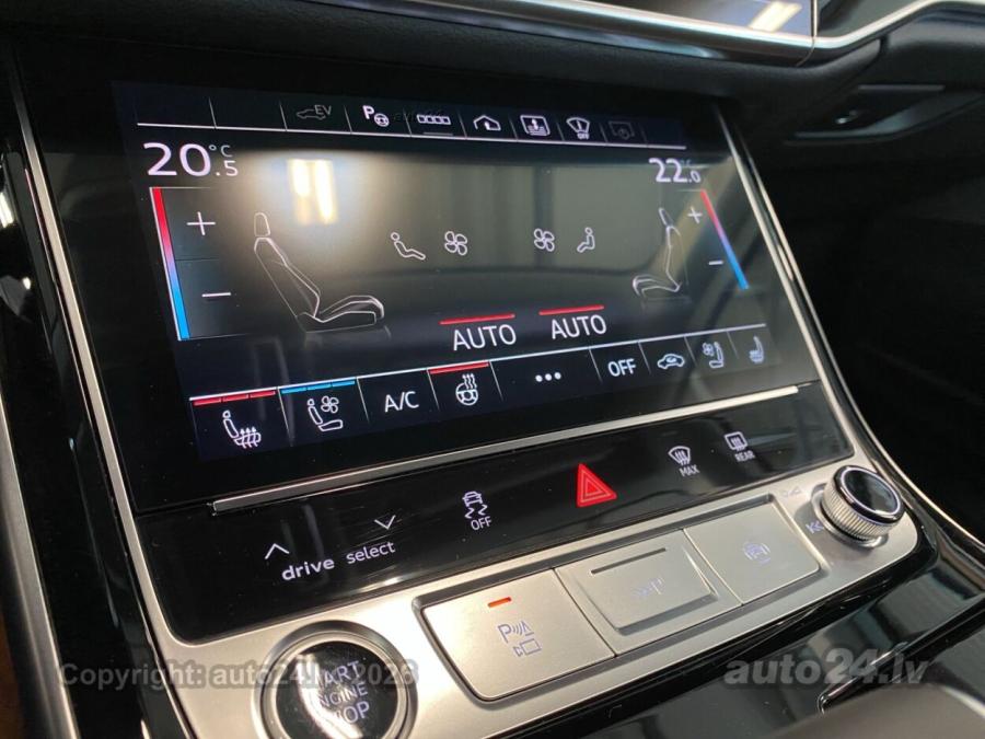 Melns Audi A8 2025 Tallina, ar dzinēja tilpumu 3.00 L un nobraukumu 18 tūkst. km par 75900 €, foto 13 vietnē AUTOMOTO.COM.LV
