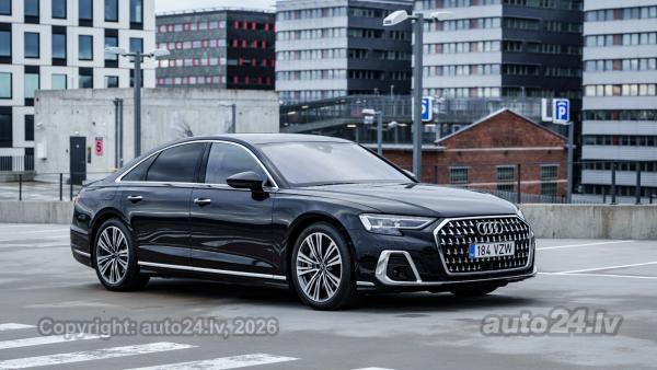 Black Audi A8 2025 in Tallinn, with an engine capacity of 3.00 L and mileage of 31 thousand km for 78990 €, photo 4 on AUTOMOTO.COM.LV