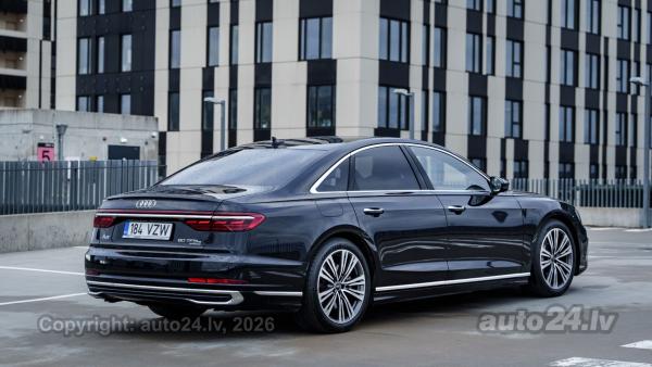 Black Audi A8 2025 in Tallinn, with an engine capacity of 3.00 L and mileage of 31 thousand km for 78990 €, photo 7 on AUTOMOTO.COM.LV