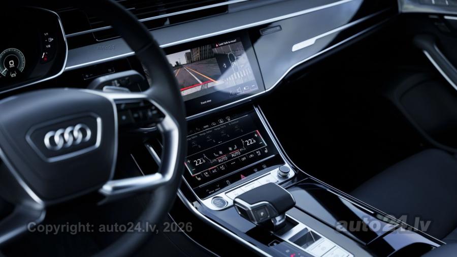 Black Audi A8 2025 in Tallinn, with an engine capacity of 3.00 L and mileage of 31 thousand km for 78990 €, photo 15 on AUTOMOTO.COM.LV
