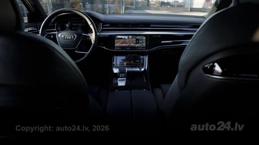Black Audi A8 2025 in Tallinn, with an engine capacity of 3.00 L and mileage of 31 thousand km for 78990 €, photo 16 on AUTOMOTO.COM.LV