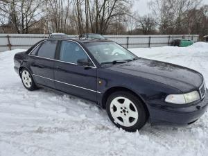 Blue Audi A8 1997 in Liepaja, with an engine capacity of 4.20 L and mileage of 407 thousand km for 1700 €, photo  on AUTOMOTO.COM.LV