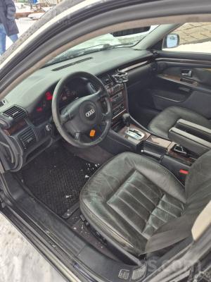 Blue Audi A8 1997 in Liepaja, with an engine capacity of 4.20 L and mileage of 407 thousand km for 1700 €, photo 8 on AUTOMOTO.COM.LV