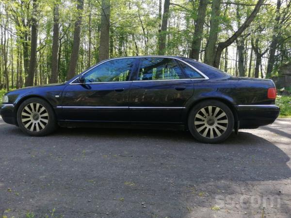 Blue Audi A8 1999 in Liepaja, with an engine capacity of 2.50 L and mileage of 388 thousand km for 2750 €, photo 5 on AUTOMOTO.COM.LV