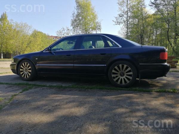Blue Audi A8 1999 in Liepaja, with an engine capacity of 2.50 L and mileage of 388 thousand km for 2750 €, photo 10 on AUTOMOTO.COM.LV