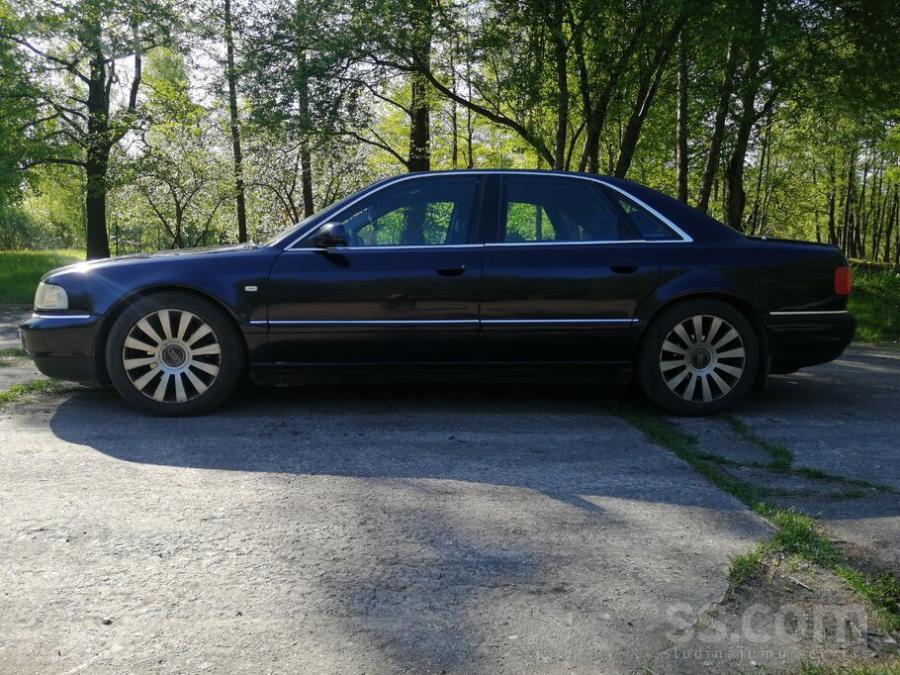 Zils Audi A8 1999 Liepāja, ar dzinēja tilpumu 2.50 L un nobraukumu 388 tūkst. km par 2750 €, foto 14 vietnē AUTOMOTO.COM.LV