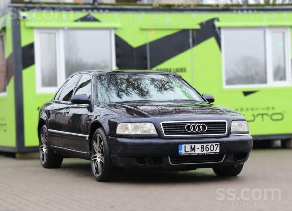 Blue Audi A8 2000 in Rezekne, with an engine capacity of 2.50 L and mileage of 357 thousand km for 2695 €, photo 2 on AUTOMOTO.COM.LV