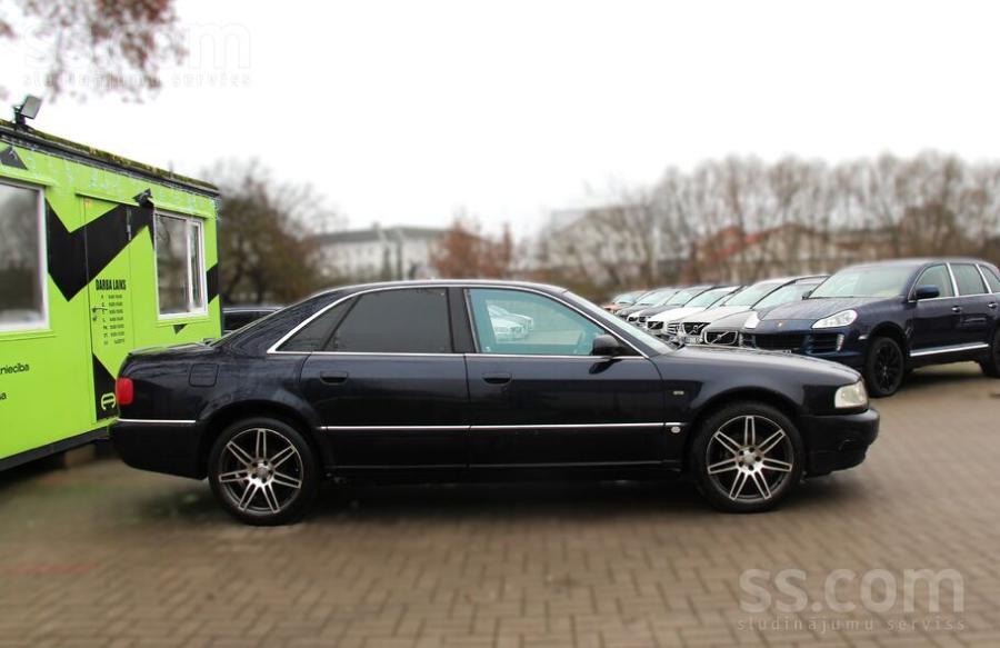 Zils Audi A8 2000 Rēzekne, ar dzinēja tilpumu 2.50 L un nobraukumu 357 tūkst. km par 2695 €, foto 13 vietnē AUTOMOTO.COM.LV
