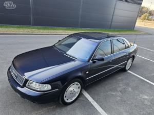Zils Audi A8 2002 Kauņa, ar dzinēja tilpumu 4.20 L un nobraukumu 113 tūkst. km par 13000 €, foto  vietnē AUTOMOTO.COM.LV