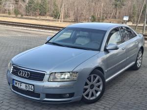 Zils Audi A8 2004 Šilutė, ar dzinēja tilpumu 4.00 L un nobraukumu 319 tūkst. km par 3350 €, foto  vietnē AUTOMOTO.COM.LV