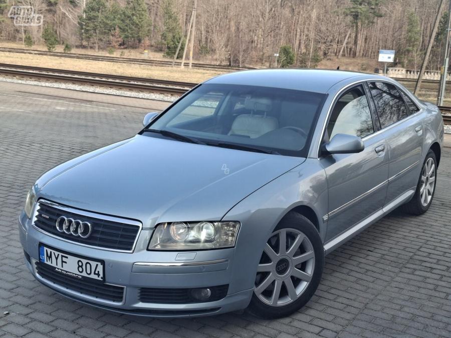 Blue Audi A8 2004 in Silute, with an engine capacity of 4.00 L and mileage of 319 thousand km for 3350 €, photo 1 on AUTOMOTO.COM.LV