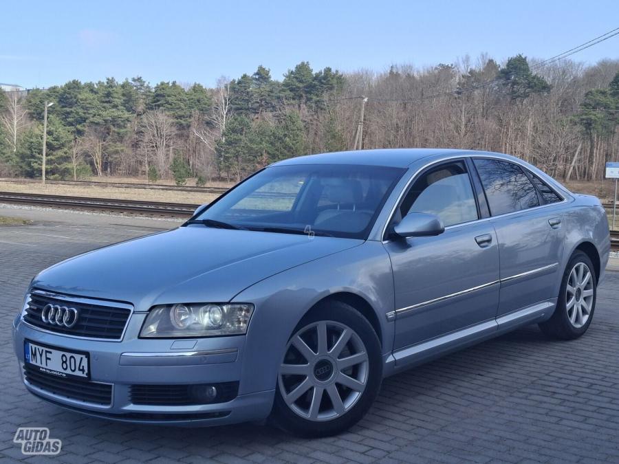 Blue Audi A8 2004 in Silute, with an engine capacity of 4.00 L and mileage of 319 thousand km for 3350 €, photo 6 on AUTOMOTO.COM.LV