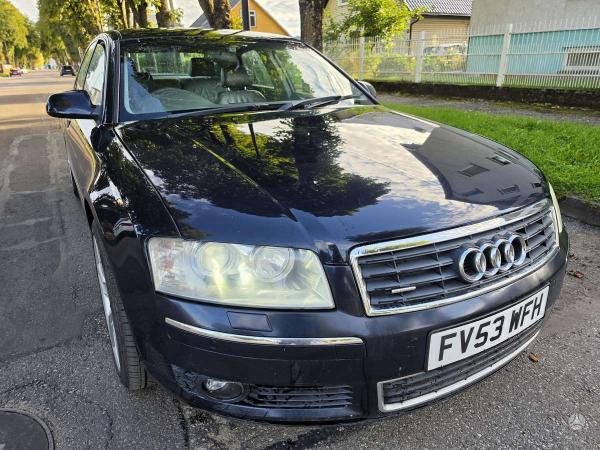 Blue Audi A8 2004 in Alytus, with an engine capacity of 3.94 L and mileage of 155 thousand km for 2950 €, photo 1 on AUTOMOTO.COM.LV