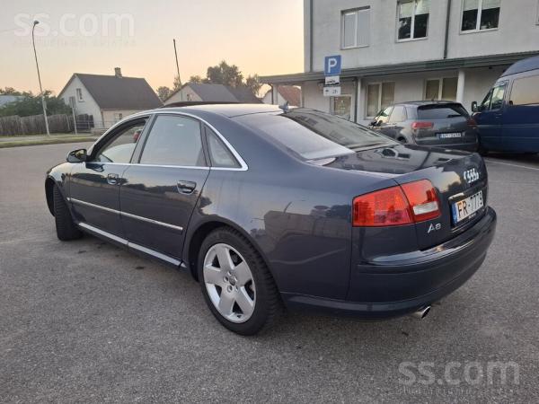 Blue Audi A8 2005 in Daugavpils, with an engine capacity of 4.20 L and mileage of 283 thousand km for 4400 €, photo 3 on AUTOMOTO.COM.LV