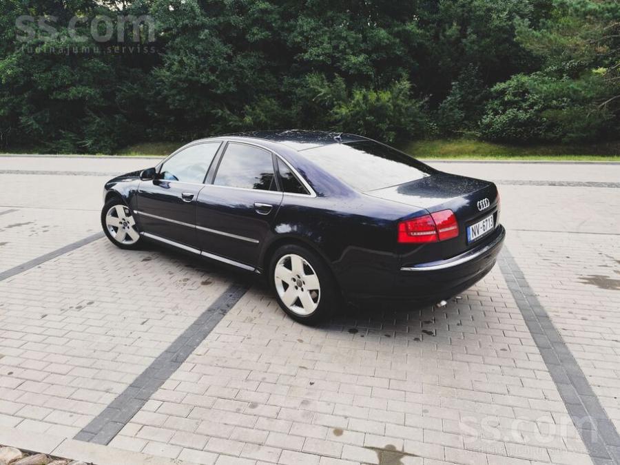 Blue Audi A8 2006 in Ventspils, with an engine capacity of 4.20 L and mileage of 388 thousand km for 4700 €, photo 8 on AUTOMOTO.COM.LV