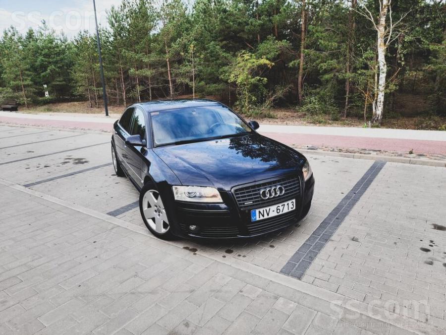 Blue Audi A8 2006 in Ventspils, with an engine capacity of 4.20 L and mileage of 388 thousand km for 4700 €, photo 12 on AUTOMOTO.COM.LV