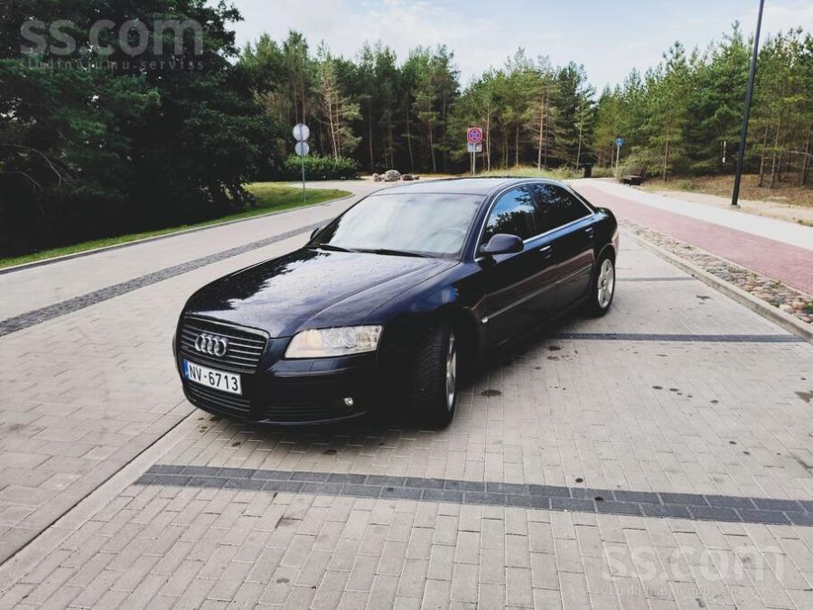 Blue Audi A8 2006 in Ventspils, with an engine capacity of 4.20 L and mileage of 388 thousand km for 4700 €, photo 13 on AUTOMOTO.COM.LV