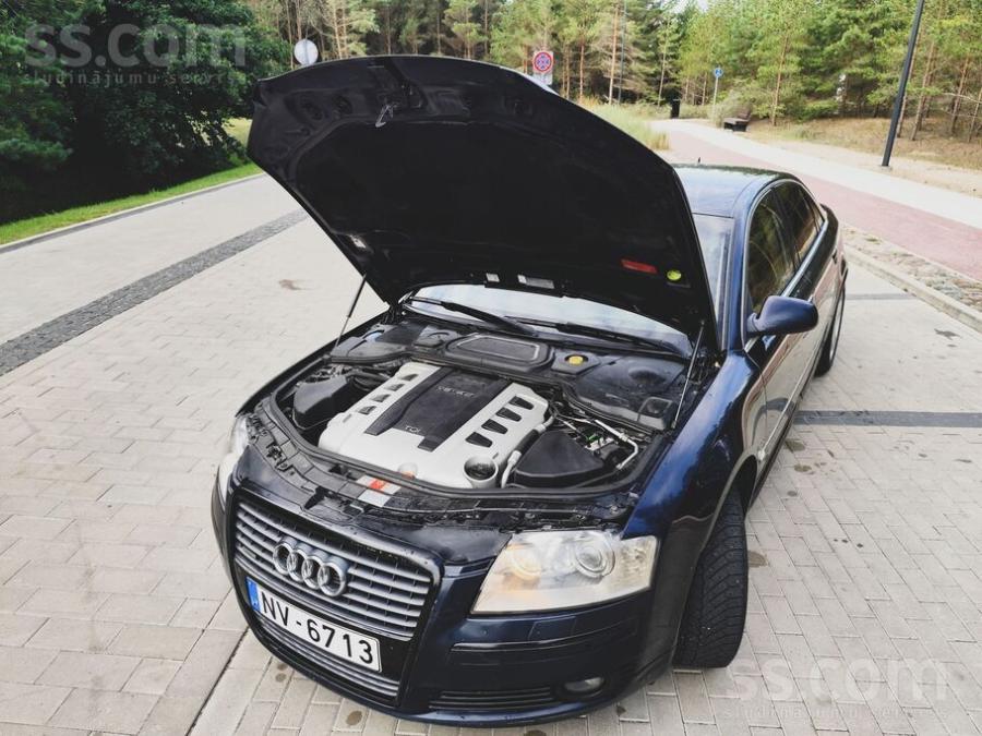 Blue Audi A8 2006 in Ventspils, with an engine capacity of 4.20 L and mileage of 388 thousand km for 4700 €, photo 15 on AUTOMOTO.COM.LV