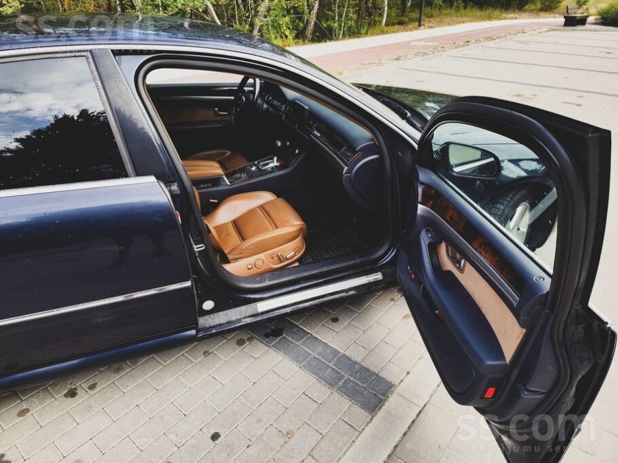Blue Audi A8 2006 in Ventspils, with an engine capacity of 4.20 L and mileage of 388 thousand km for 4700 €, photo 16 on AUTOMOTO.COM.LV