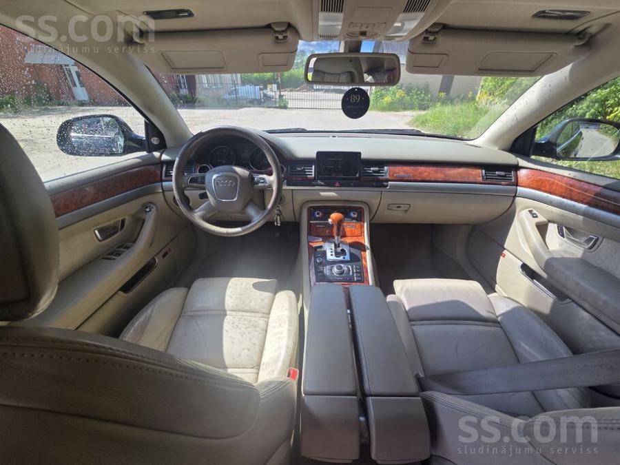 Blue Audi A8 2008 in Daugavpils, with an engine capacity of 3.00 L and mileage of 0 thousand km for 6490 €, photo 3 on AUTOMOTO.COM.LV